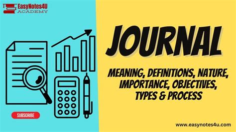 Journal Accounting Meaning Definition Nature Importance Objectives Types Process