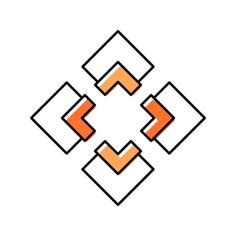 App Ui Arrow Color Icon Vector Illustration 19003523 Vector Art At Vecteezy