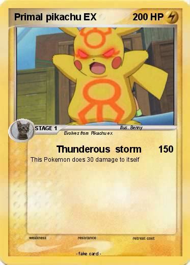 Pokémon Primal Pikachu Ex Thunderous Storm My Pokemon Card