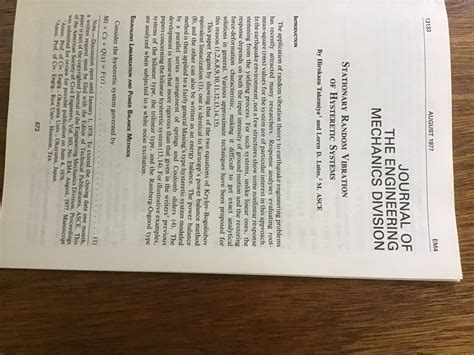 Pdf Stationary Random Vibration Of Hysteretic Systems