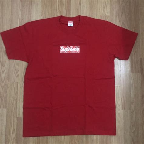 2019 Supreme Bandana Box Logo Tee Brand New And Depop