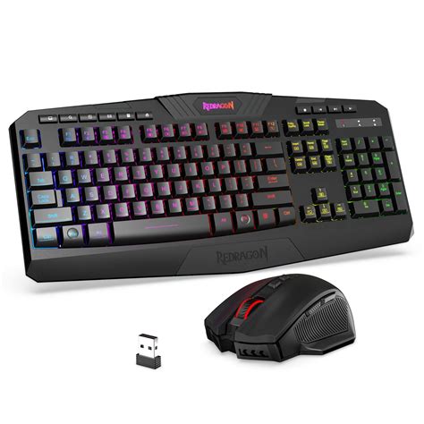 Redragon Gaming Keyboard And Mouse Wireless Rgb Gaming Keyboard And 8000 Dpi Gaming Mouse 10
