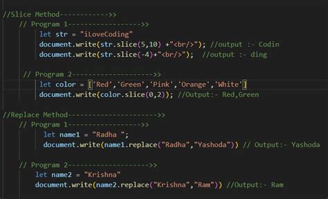 How To Use Slice And Replace Methods In Javascript Abhinav Vashishtha Posted On The Topic