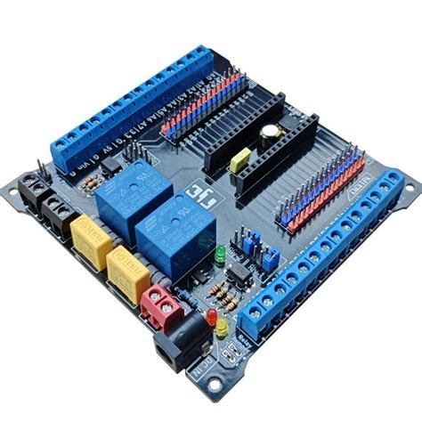 Jual 2ch Relay Shield Untuk Arduinoo Nano V3 Shopee Indonesia
