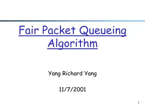Ppt Fair Packet Queueing Algorithm Powerpoint Presentation Free