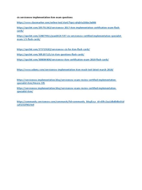 Cis Servicenow Itsm Pdf Pdf