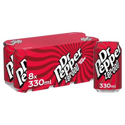 Dr Pepper Zero 8x330ml Co Op