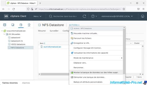 Create A Nfs Datastore On Vmware Vsphere 6 7 Vmware Tutorials