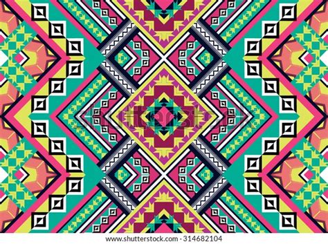 Abstract Geometric Ethnic Pattern Seamless Design Stock Vector Royalty Free 314682104