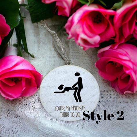 Naughty Ornament Sexy Ornament Sex Position Funny Gift Laser Engraved Wooden His Hers