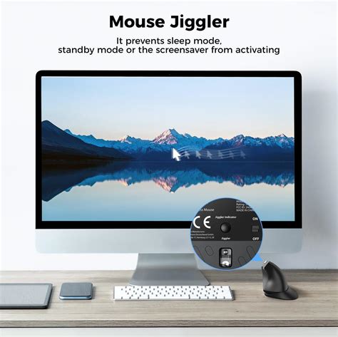 Iclever Tm254 Ergonomic Mouse 2 4g Wireless Vertical Rechargeable Mouse Silent Click 7