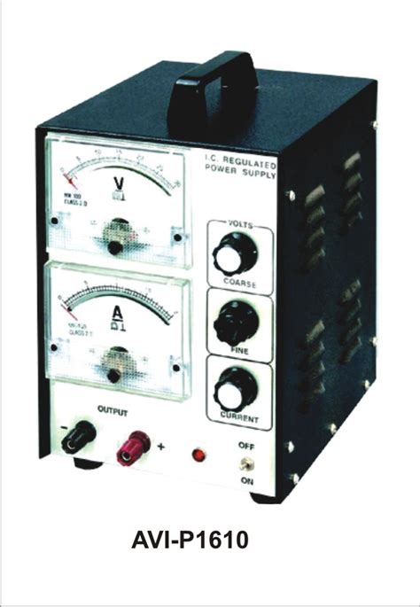 Analog Regulated Power Supply With Two Analog Deluxe Meters LabTechIndia