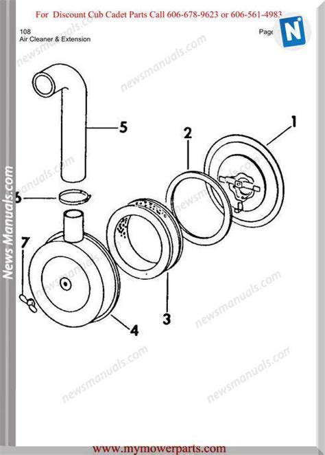 Cub Cadet Parts Manual For Model 108