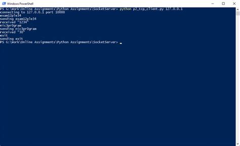solved modify the tcp python server
