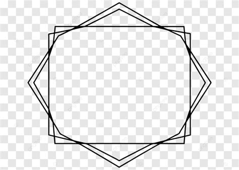 Geometric Polygon Border Vector Borders Polygon Polygonal Border Png And Vector With