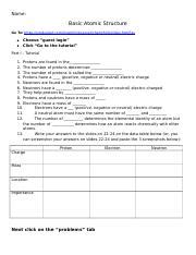 Understanding Atomic Structure Protons Neutrons And Electrons Course Hero
