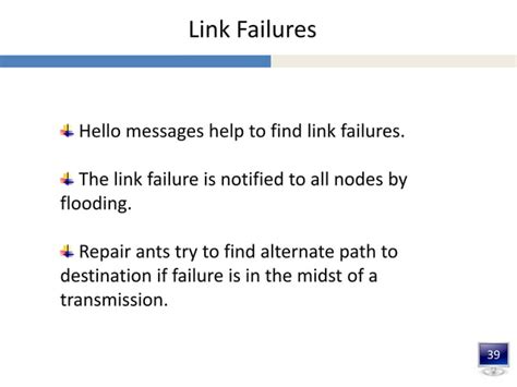Anthocnet Routing Algorithm Pptx Computer Networking Computing