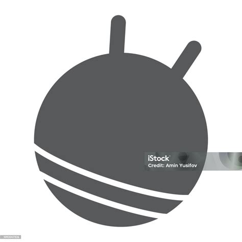 운동 공 모양 아이콘 피트 니스 장비 고무 공 기호 벡터 그래픽 백색 배경에 단단한 패턴 10에 대한 스톡 벡터 아트 및 기타 이미지 Istock