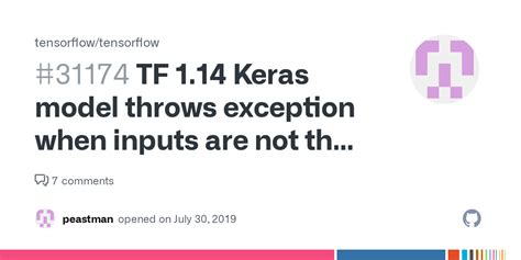 tf 1 14 keras model throws exception when inputs are not the deepest nodes · issue 31174