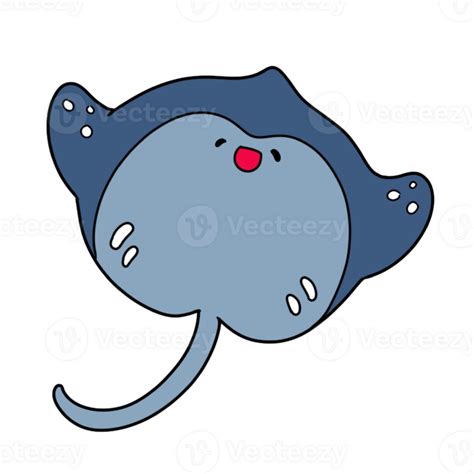 Ilustración De Un Mantarraya 28175312 Png