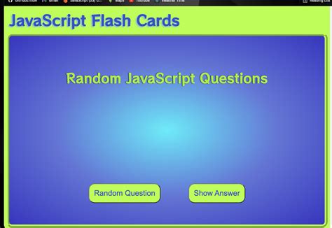 Javascript Flashcards Github At Gail Pagano Blog