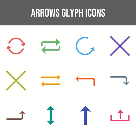 Beautiful Arrows Vector Icon Set 23298918 Vector Art At Vecteezy