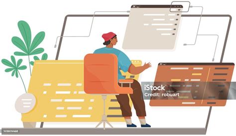 Programmer Engineering And Coding Set Of Programmers Working On Web Development On Computers