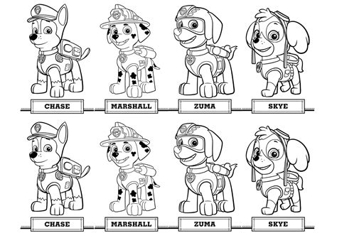 Раскраски патруль распечатать