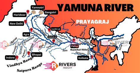 Yamuna River System Detailed Map With Tributaries Rivers Insight