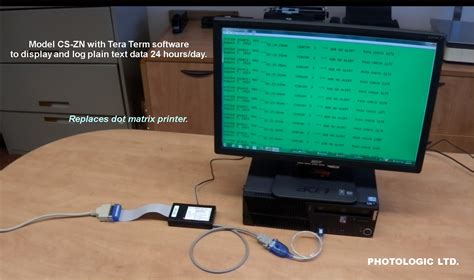 Setting Up Tera Term So That It Opens Ready To Log And Display The Print Data