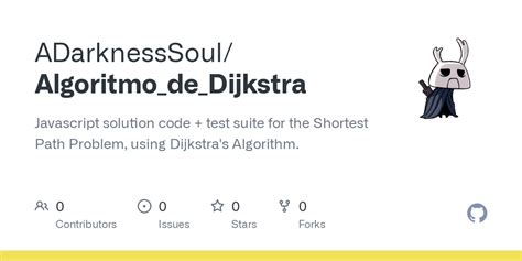 GitHub ADarknessSoul Algoritmo De Dijkstra Javascript Solution Code Test Suite For The