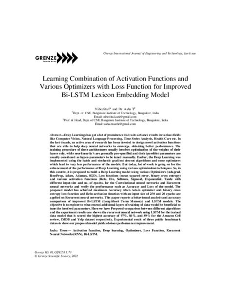 Pdf Learning Combination Of Activation Functions And Various