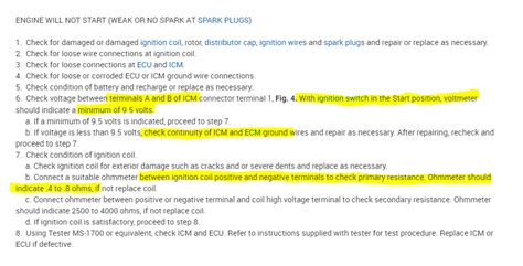 Spark Problem No Spark When Letting Off The Key In The Run