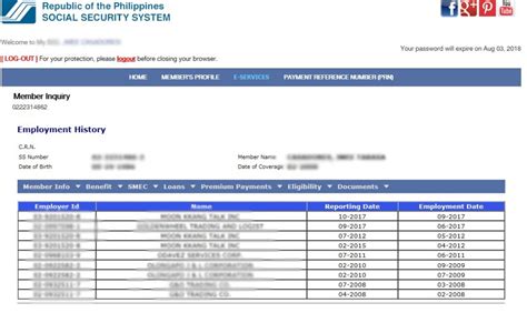 How To View Your Employment History From Sss Website Sss Guides