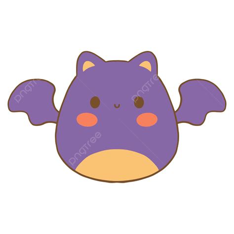 Cute Halloween Bat Illustration Vector Cute Bat Halloween Png And