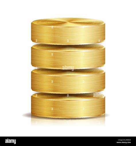Network Database Disc Icon Vector Realistic Illustration Of Computer Hard Disk Stock Vector