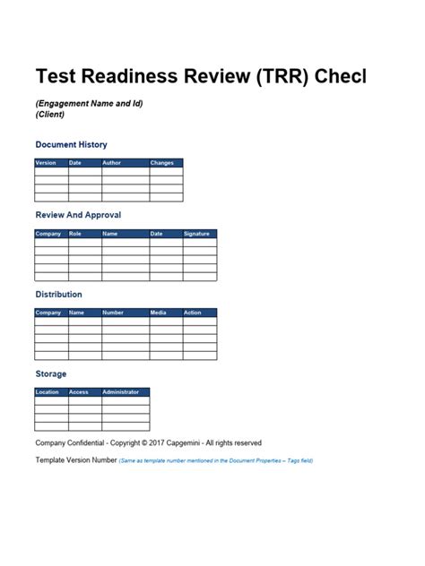 Checklist For Test Readiness Review Trr Pdf Computer Science Systems Engineering