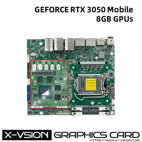 X VSION MXM Embedded Module RTX 3050M 8GB Giving A Warm Bright Light X VSION GRAPHICS CARD
