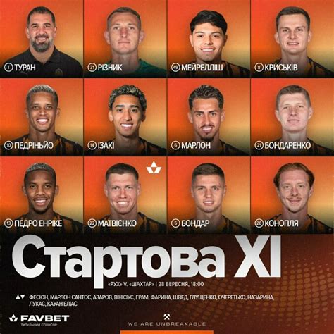 Оприлюднено стартові склади на матч Рух Шахтар Читайте на Ukr Net