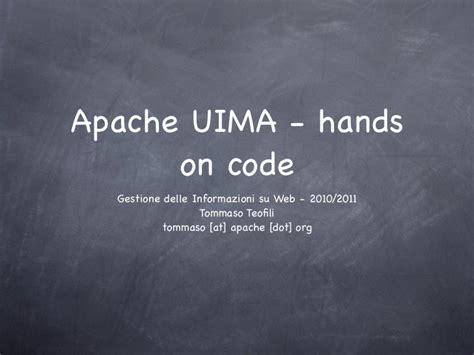 Apache Uima Hands On Code