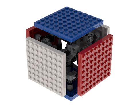 Lego Moc Hinged Cube By Jemunoz0 Rebrickable Build With Lego