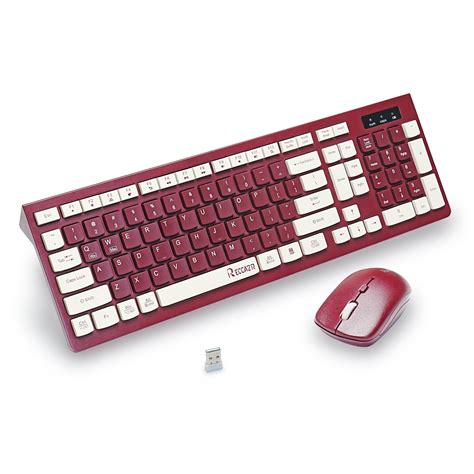 Reccazr Wireless Keyboard And Mouse Combo Ultra Quiet Operation 2 4 Ghz Usb Receiver With