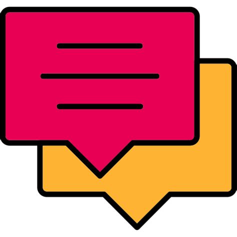 Chat Bubbles Generic Outline Color Icon