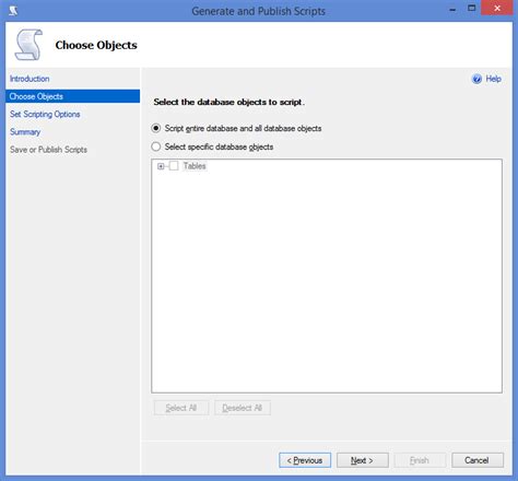 Clcodesnippets Sql Server Generate Database Script Sql