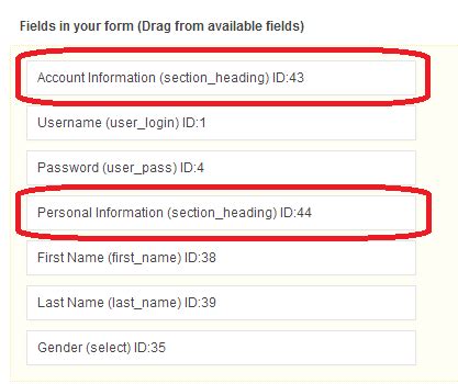 Section Heading User Meta Pro