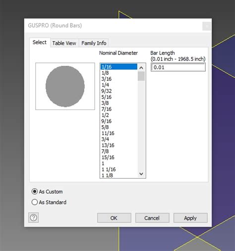 Solved Custom Iproperties On Content Center Selection Form Autodesk Community
