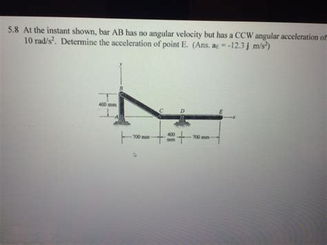 Solved 55 Link Oa Has Angular Velocity Of ω0a 10 K Rads