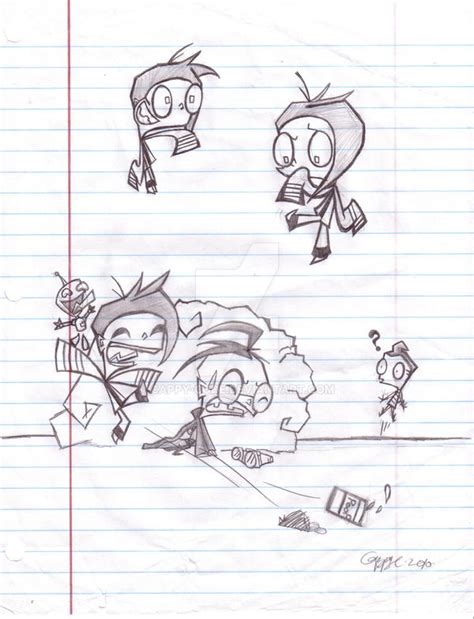 Ben Meets Invader Zim By Cappy Code On Deviantart