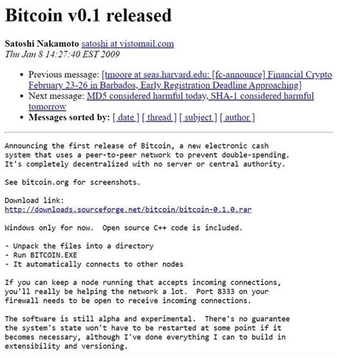 14 years ago today satoshi released bitcoin v0 1 r cryptocurrency