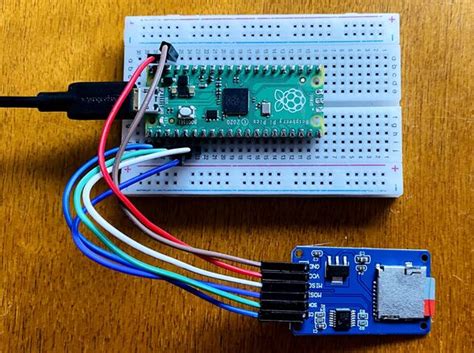 micro sd card module with raspberry pi pico and micropython
